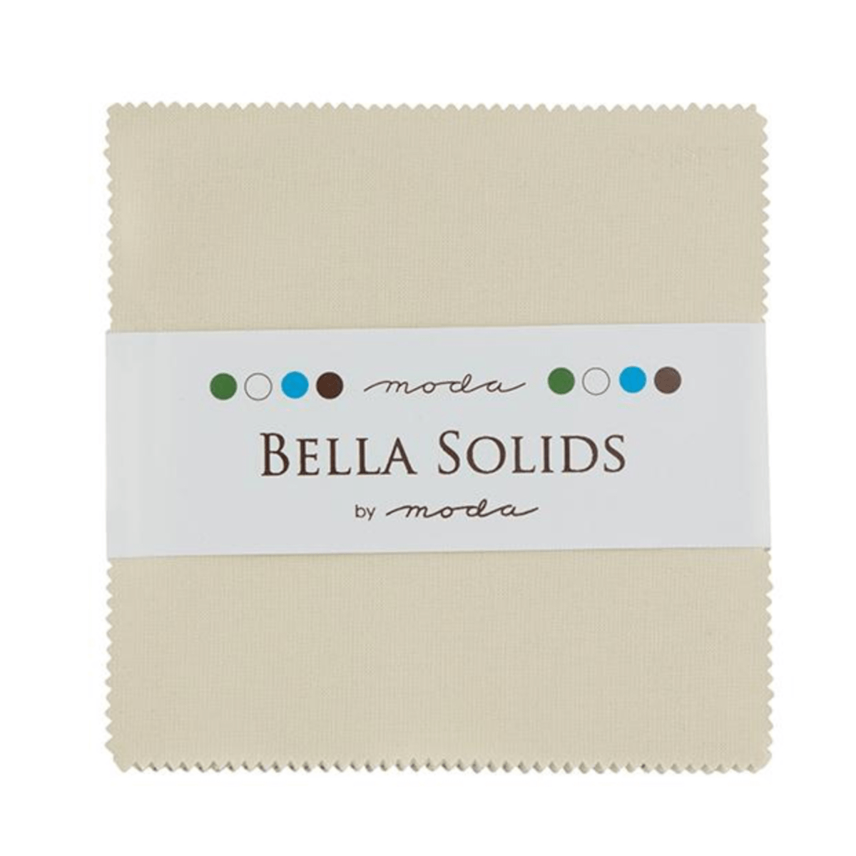 Moda Fabric Bella Solids Charm Pack Natural | Fabric Pre Cuts