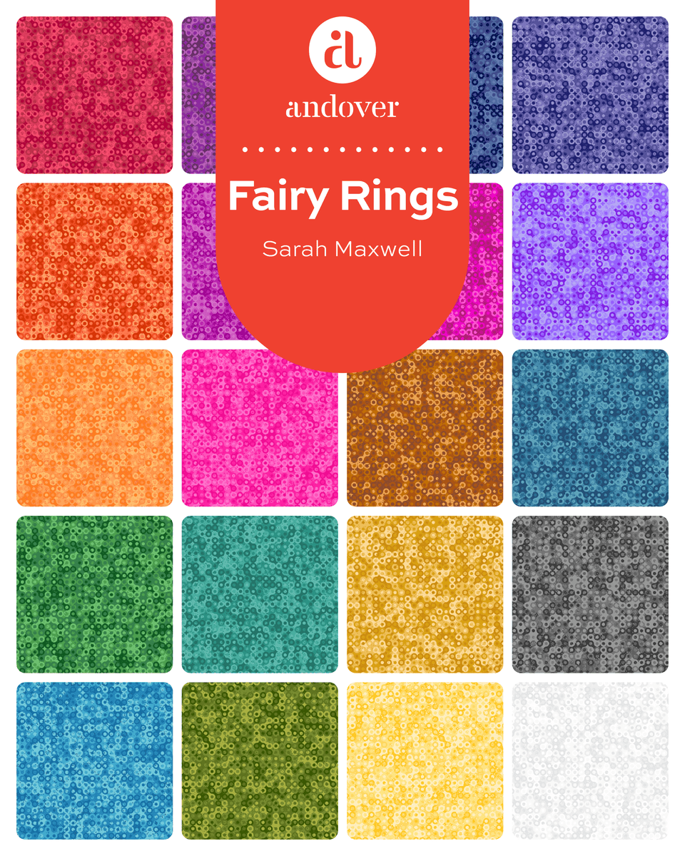 Andover Fabric Fairy Rings 5 Inch Square Pack