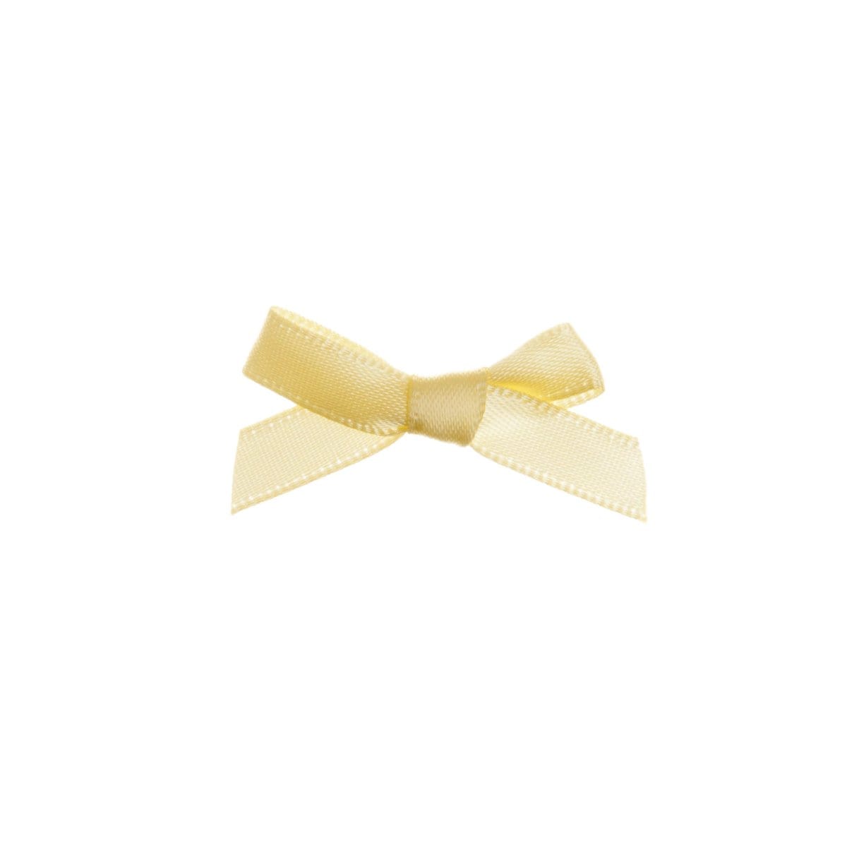 Ribbon Bow: Yellow: 7mm. Price per bow.