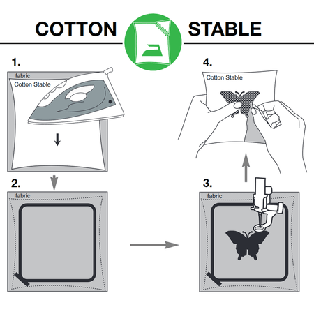 Madeira Cotton Stable Iron-On Tear Away Embroidery Backing White