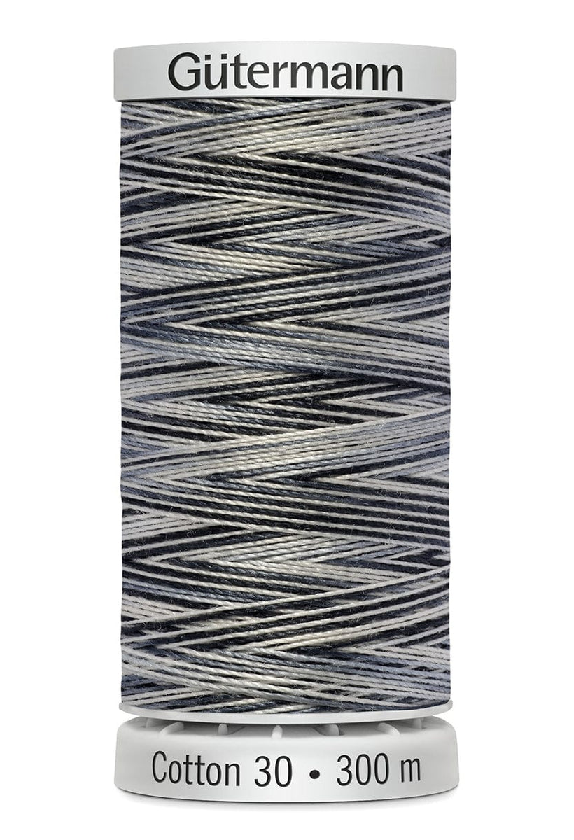 Gutermann Cotton 30 Variegated Grey/Natural Thread