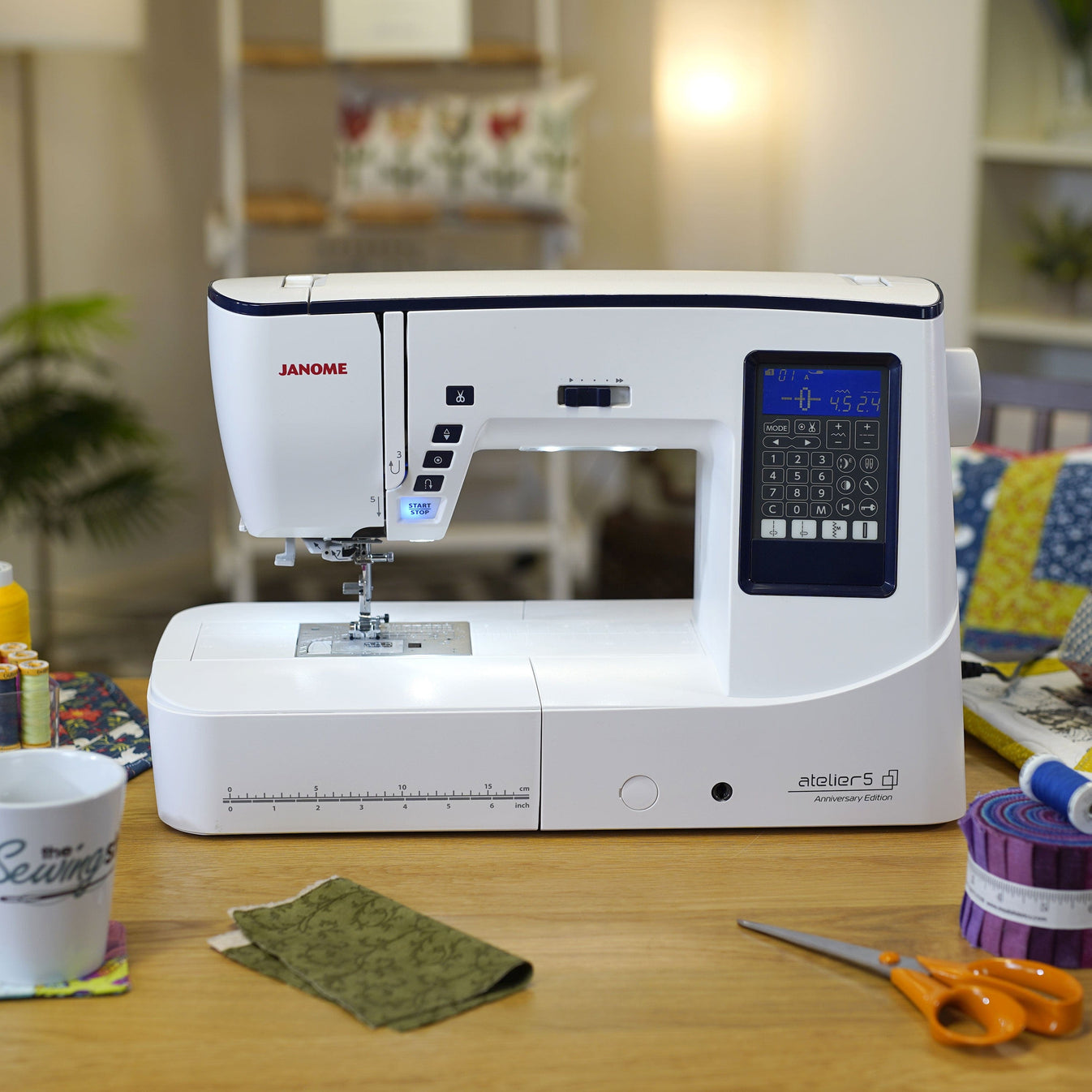 Janome Atelier 5 AE Sewing Machine 10 year Anniversary Edition EX-DISP