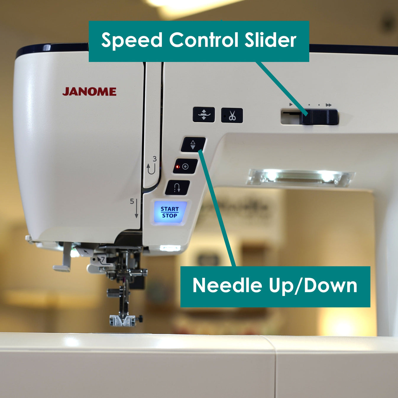 Janome Atelier 7 | 350 Built-in Stitches | Powerful & Precise