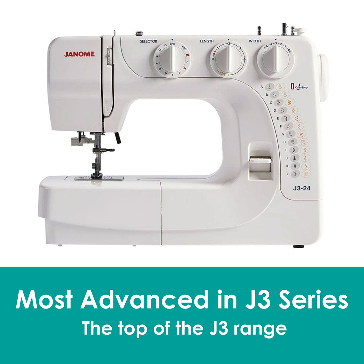 Janome J3-24 Sewing Machine | 25 Built-in Stitches | The Sewing Studio