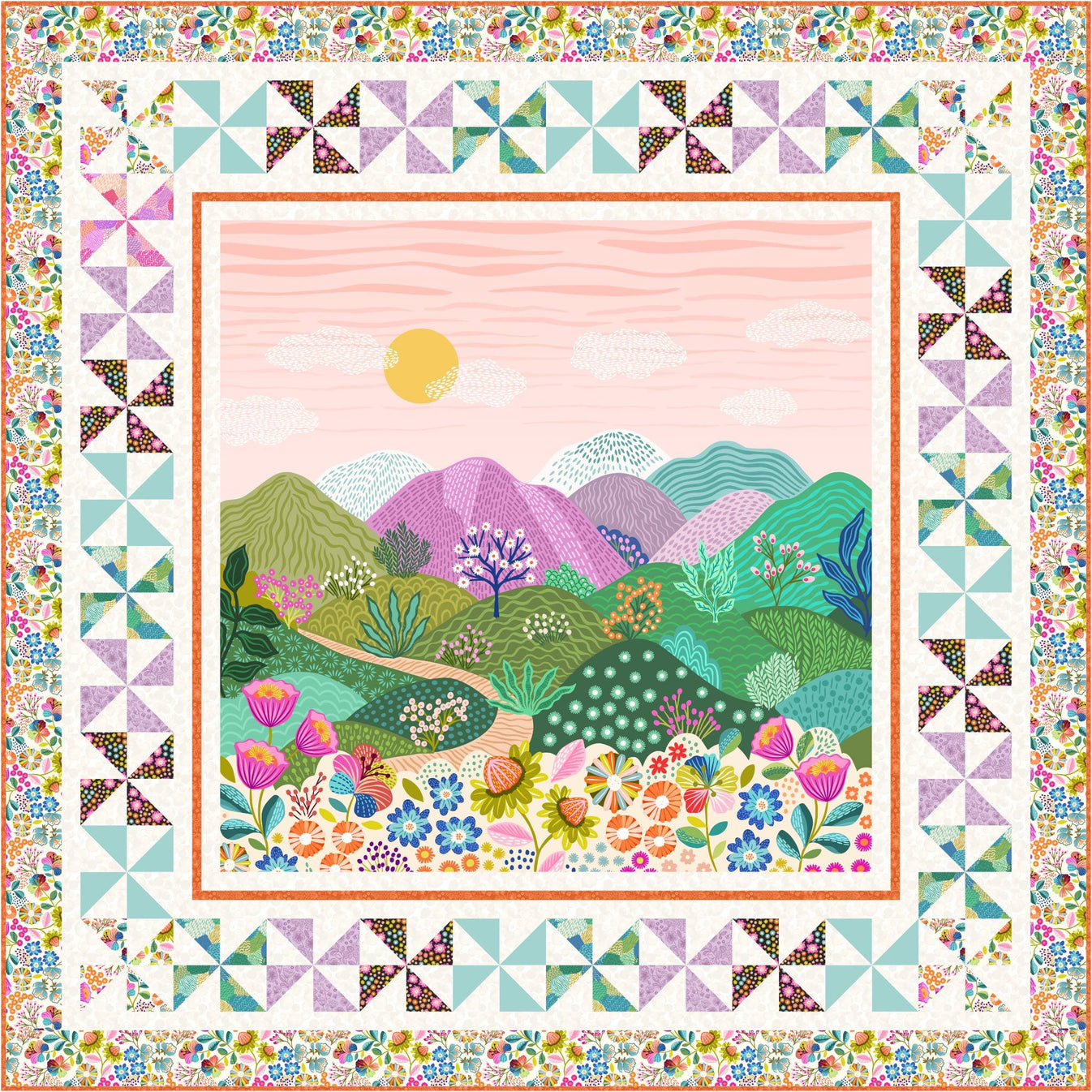 Free Pattern: Creative Landscapes Quilt Coast or Mountain