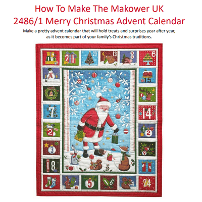 Free Pattern: How to Make Makower Merry Large Christmas Stocking Panel