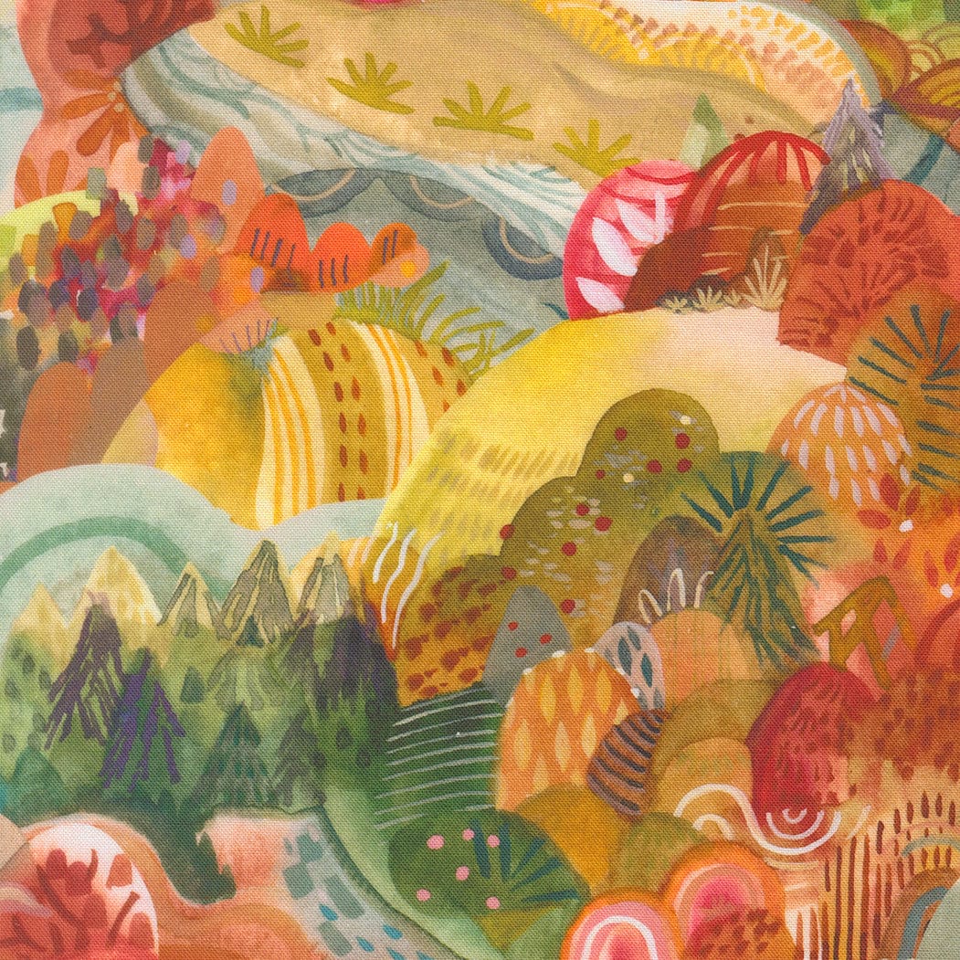 Moda Northern Brights Fabric – Watercolor Autumn Prints