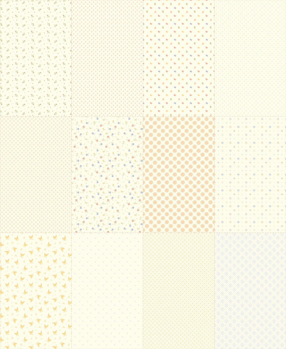 Moda Pastel Prairie Fabric Panels | 36" x 44"