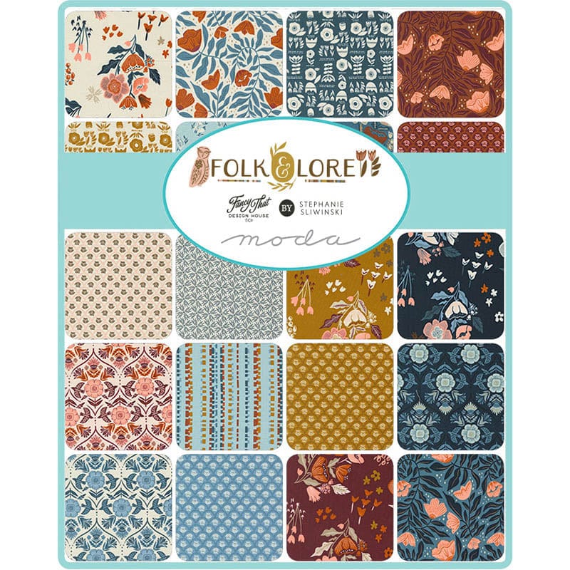 Moda Folk & Lore Charm Pack 45600PP | Fabric Pre Cuts