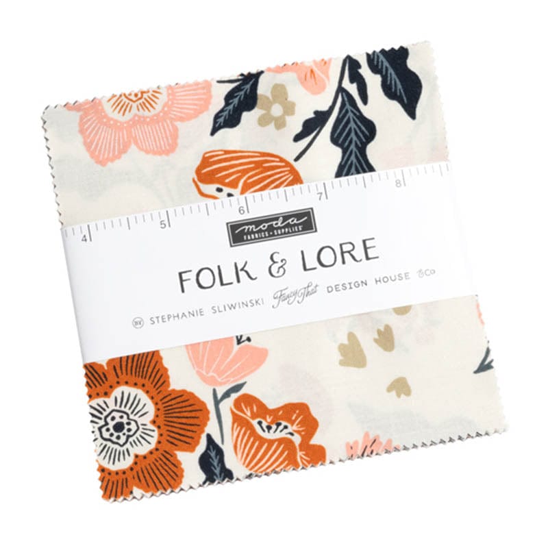 Moda Folk & Lore Charm Pack 45600PP | Fabric Pre Cuts
