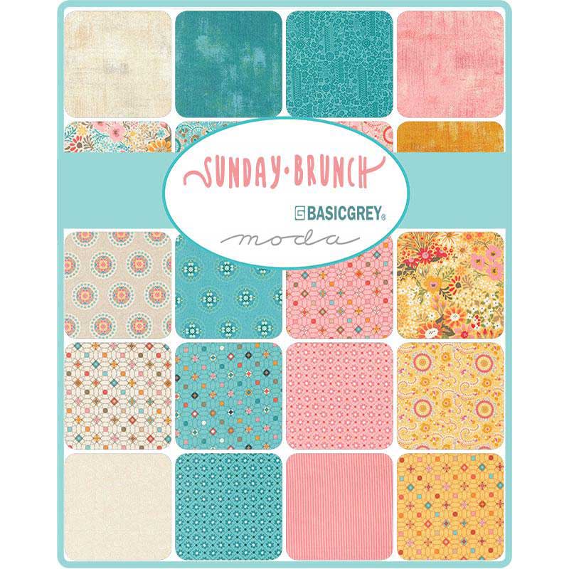 Moda Sunday Brunch Layer Cake 30750LC | Fabric Pre Cuts