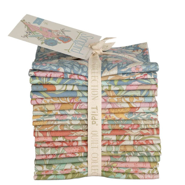 Tilda Songbird Fat Eighth Bundle 20 Piece Fabric Pre Cuts