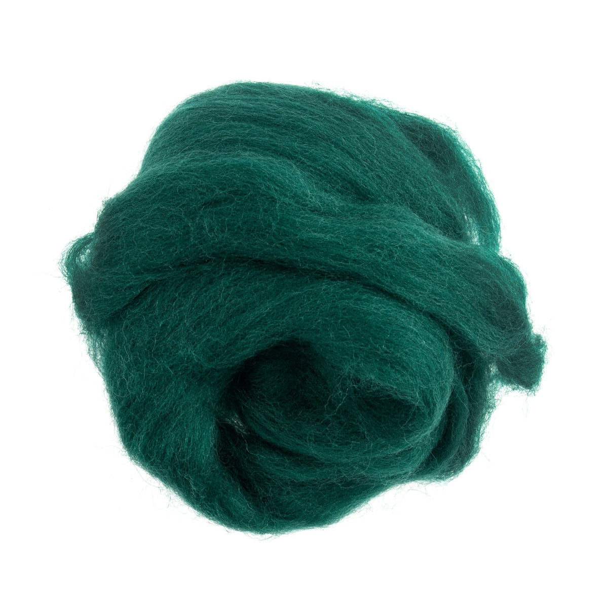 Buy Natural Wool Roving, Grass Green, 10g Packet