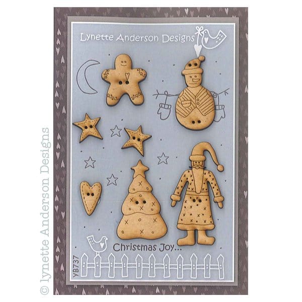 Lynette Anderson Designs Christmas Joy Button Pack