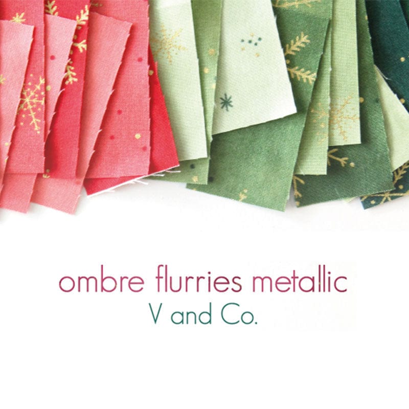 Moda Ombre Flurries Metallic | Fabric