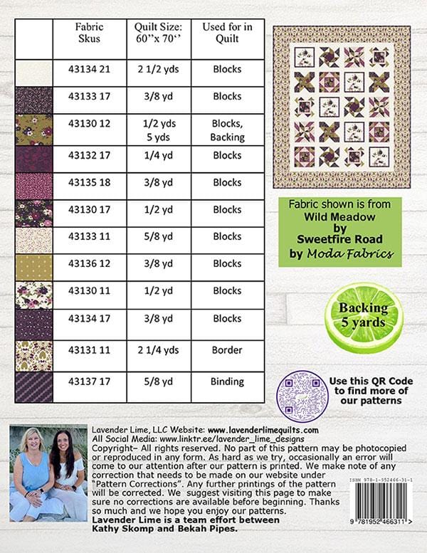 Buy Meadow Sampler Quilt Sampler Design Pattern