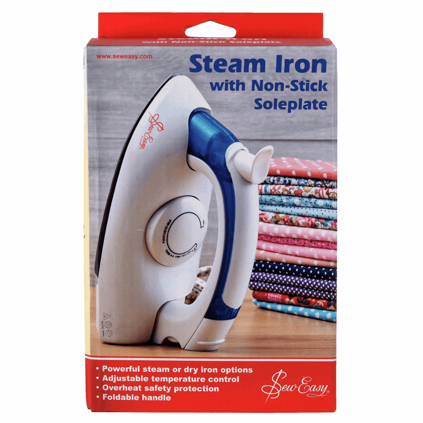 Sew Easy Compact Steam Iron 700W | Mini Steam Iron for Quilting & Sewing